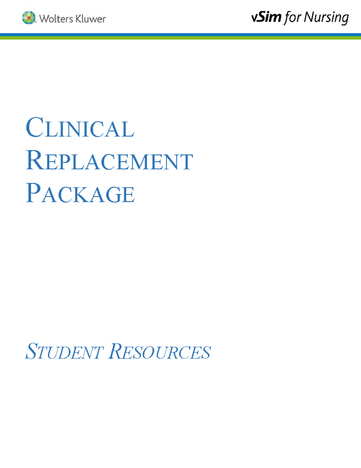 Maria Gonzalez Clinical replacement packet - CLINICAL REPLACEMENT ...