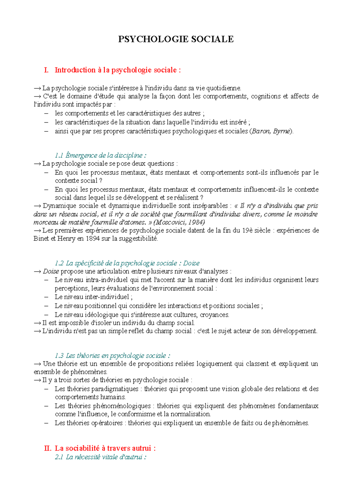 Approches psychosociales et représentations - PSYCHOLOGIE SOCIALE I ...
