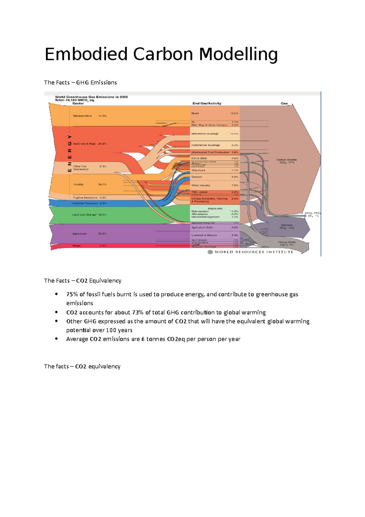 Lecture 9 - Embodied Carbon Modelling - Embodied Carbon Modelling The ...
