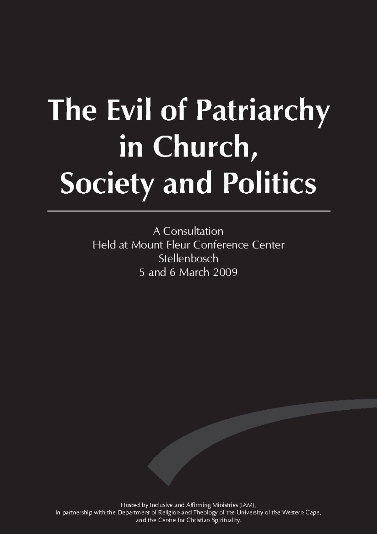 Evil-Of-Patriarchy-Report - The Evil of Patriarchy in Church, Society ...