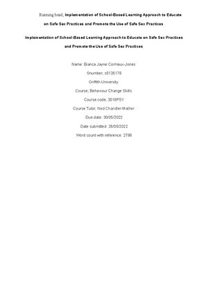 Behavioural tutorial notes - Behavioural tutorial notes ***look at tute ...