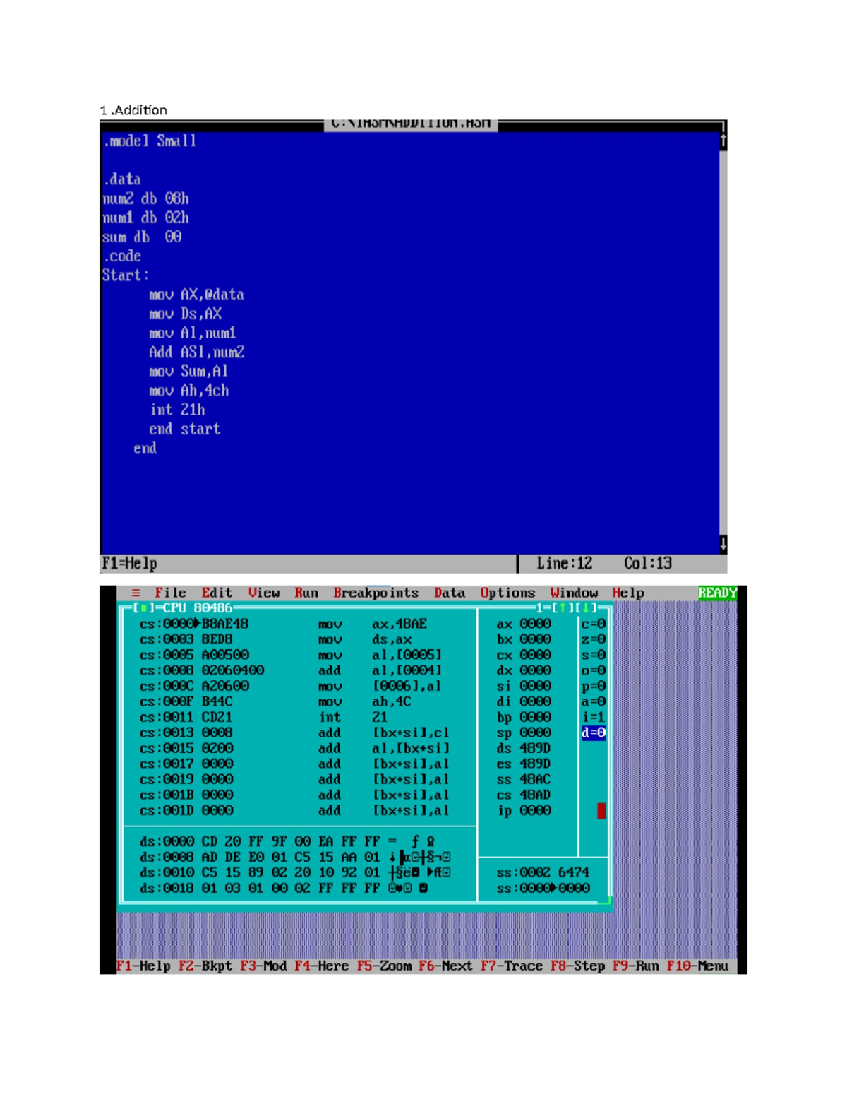 CS Practical No 6 - Introduction of degree - 1 .Addition Subtraction ...