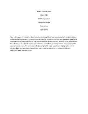 Project 1 Process assignment - Project 1 Process Assignment 5% 1. Title of the source for the ...