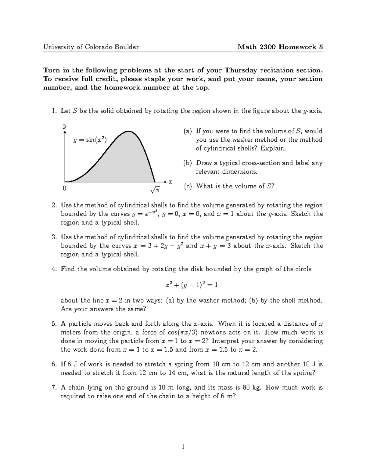 HW5-math2300 - Homework 5 - University of Colorado Boulder Math 2300 ...