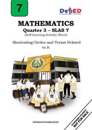MATH5-Q3- Module 18 - Mathematics Quarter 3 – Module 1 8 : Visualizing the Circumference of a ...