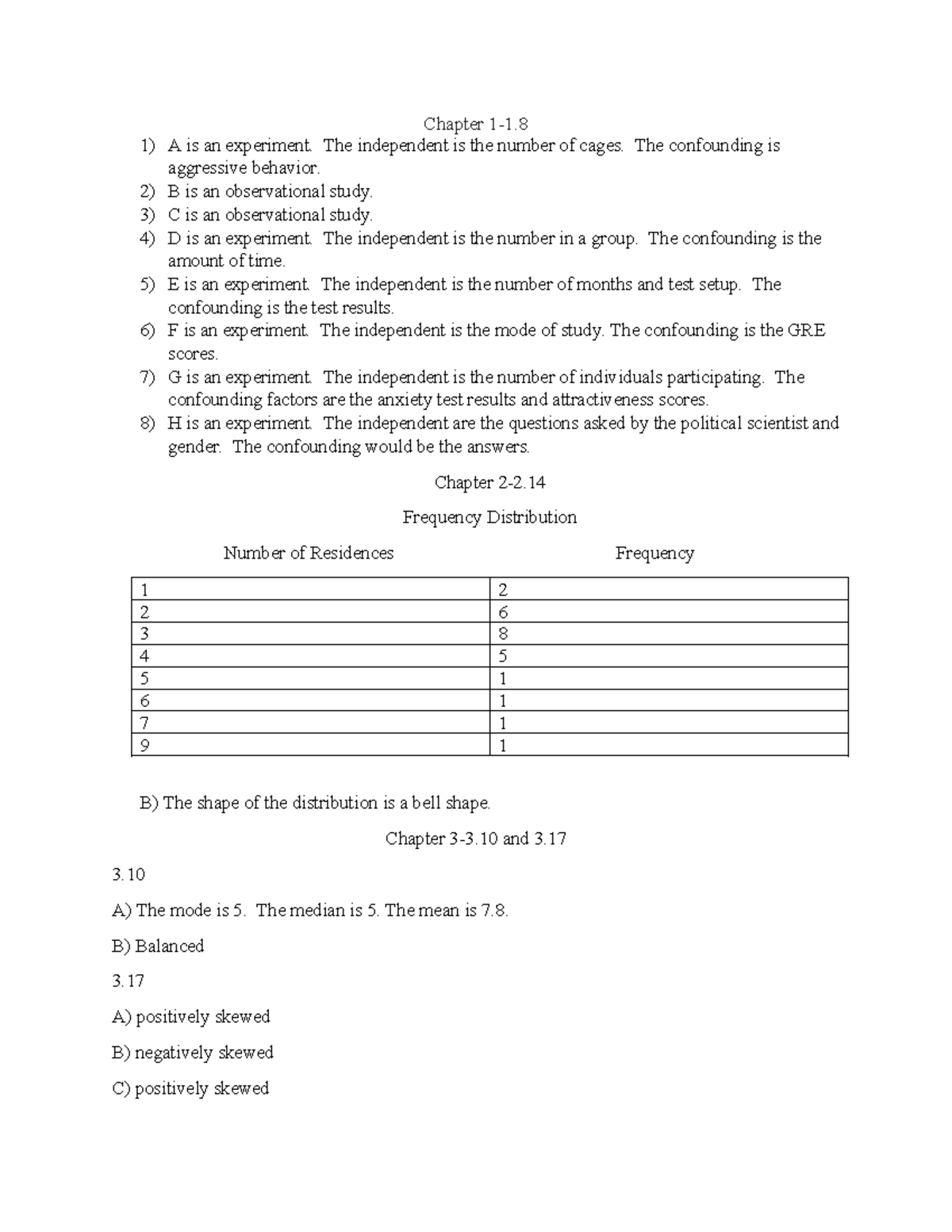 Topic 1 review questions - Chapter 1-1. A is an experiment. The ...