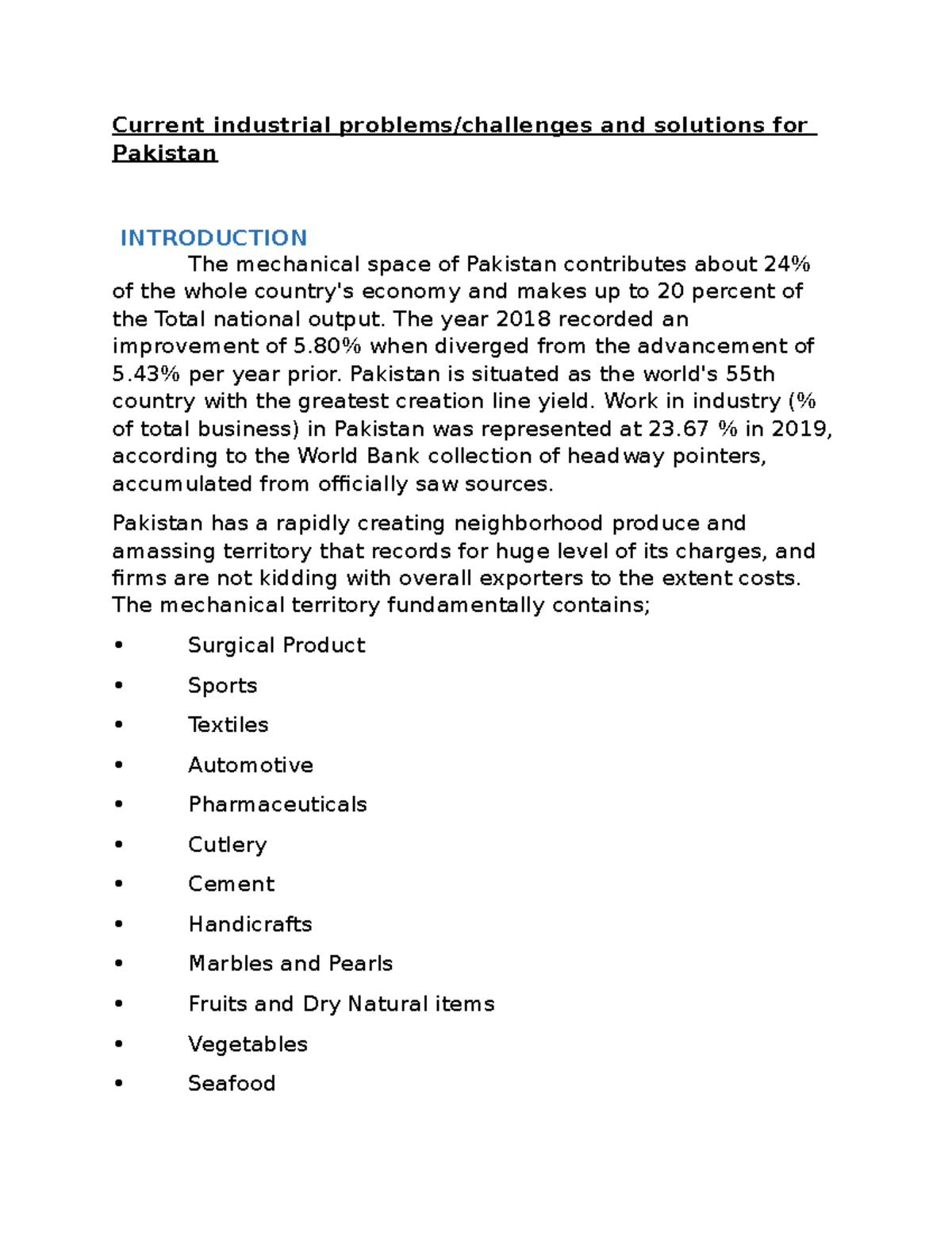 problems and solutions - Current industrial problems/challenges and ...