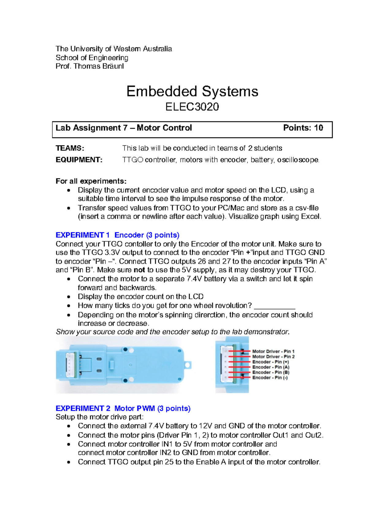 Lab07-T-pid - Lab sheet - The University of Western Australia School of ...