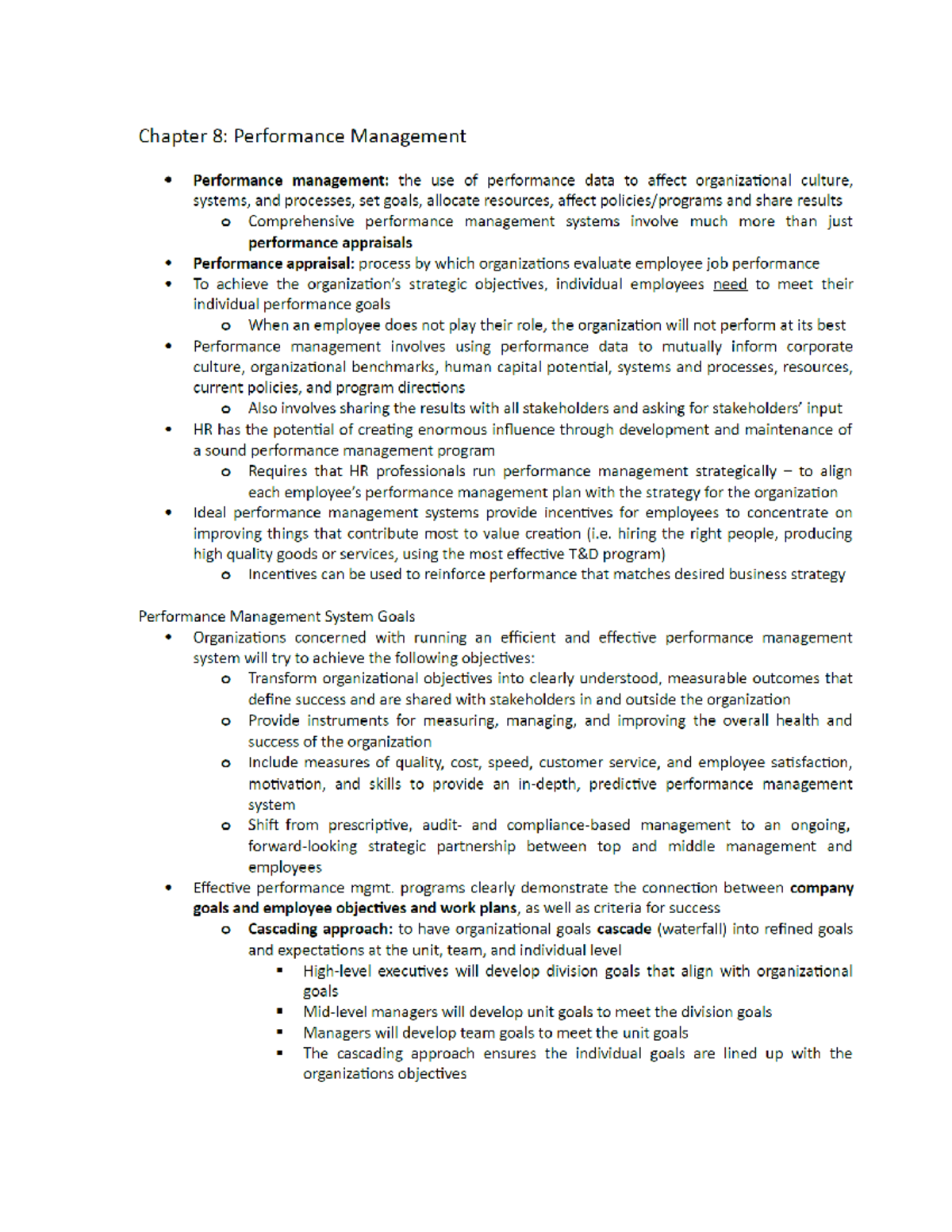 HR Textbook notes for Final - BU354 - Studocu