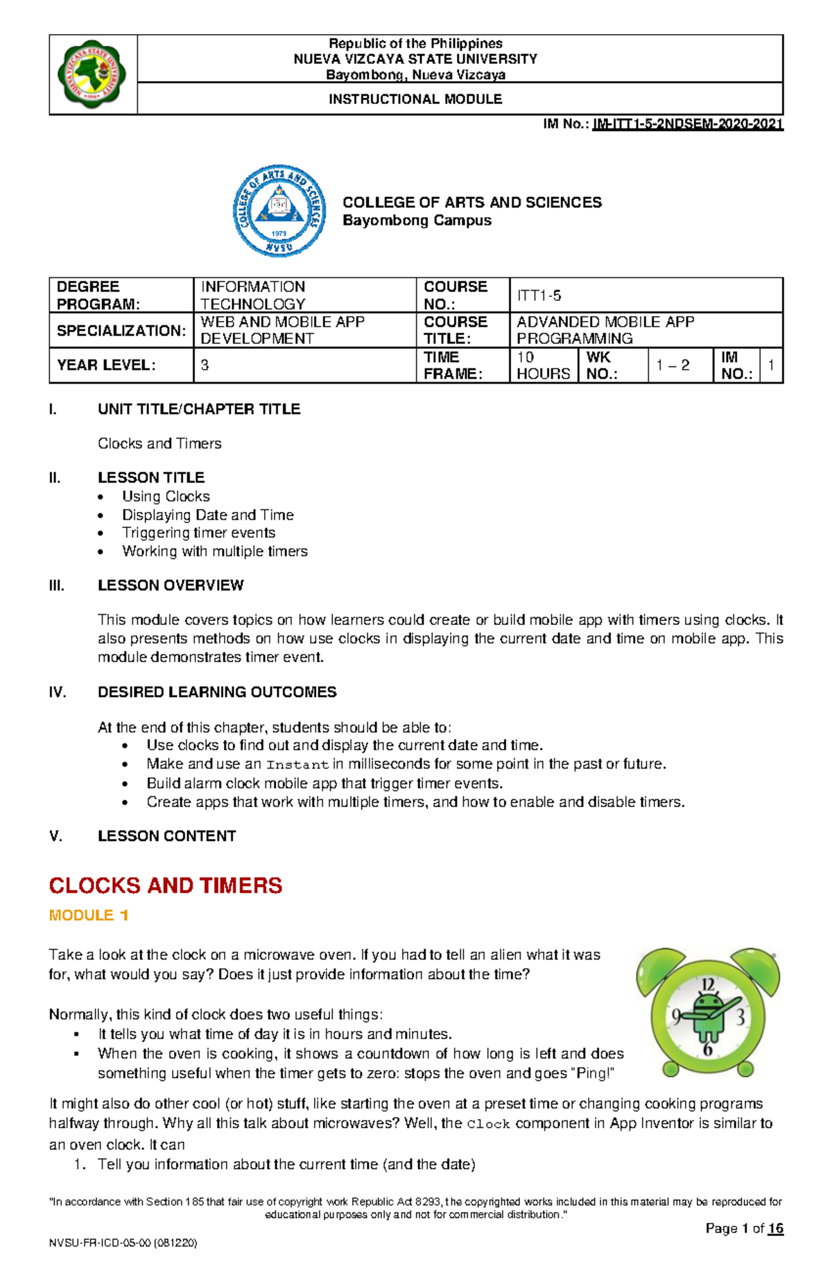 Chapter-1 - Lecture Notes - NUEVA VIZCAYA STATE UNIVERSITY Bayombong ...