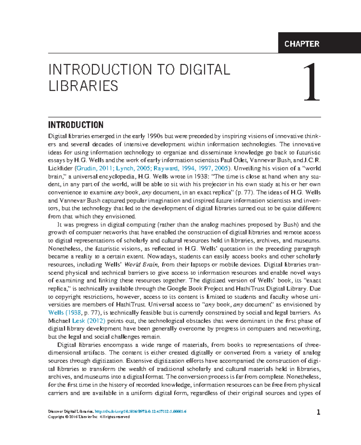 Digital library full text - 1 CHAPTER Discover Digital Libraries. - Studocu
