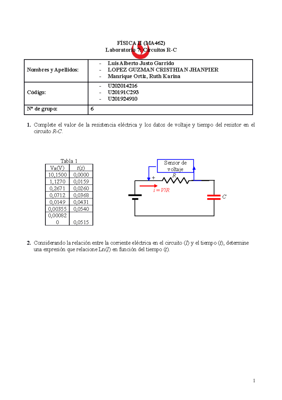 Wc4b Ma462 L07 Grupo 6 Desarrollo De Laboratorio 7 De Procesos