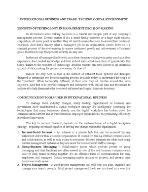 IBT Chapter 2: Cultural and Social Environment - INTERNATIONAL BUSINESS ...