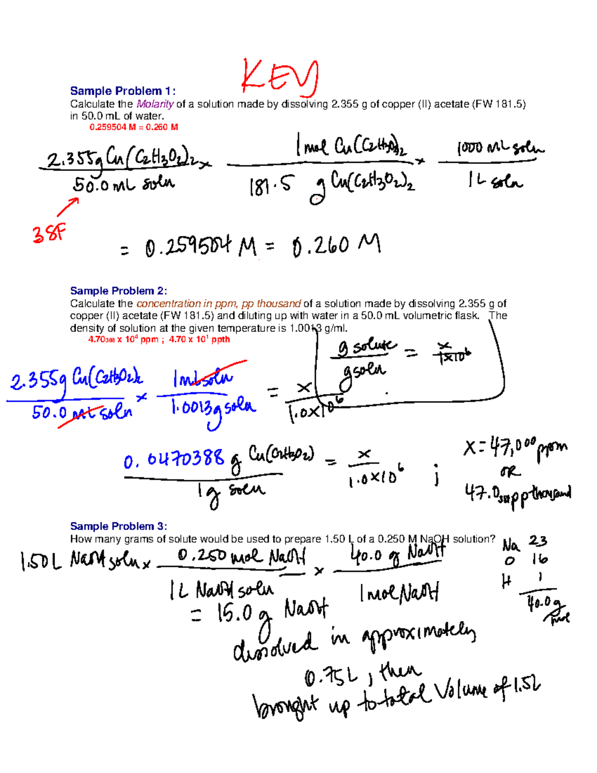 Practice Concentration Problems Calculate The Molarity Of A Solution practice-concentration-problems-calculate-the-molarity-of-a-solution