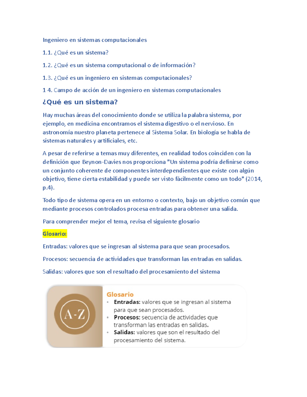 L3. Ejercicio. Ingeniero en sistemas computacionales - Ingeniero en ...