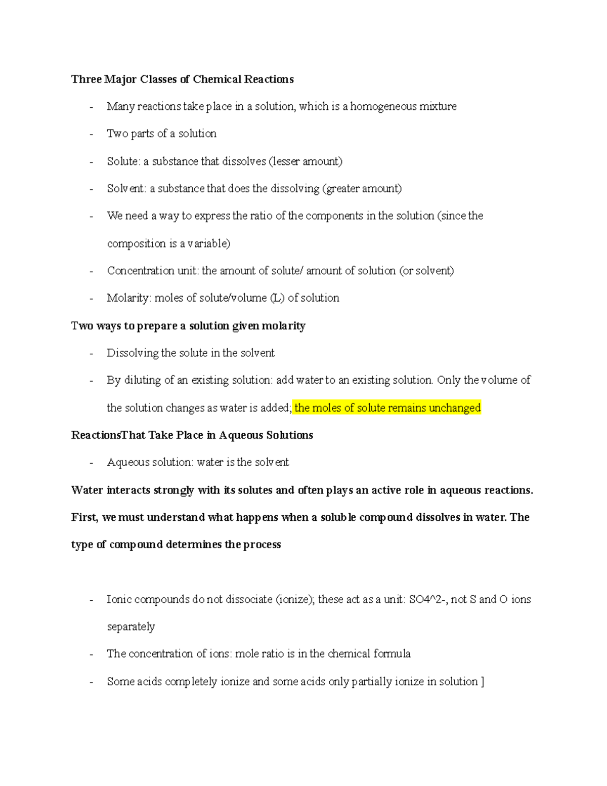 Chem 1035 chapter 4 - General introduction to Chemistry lecture notes ...