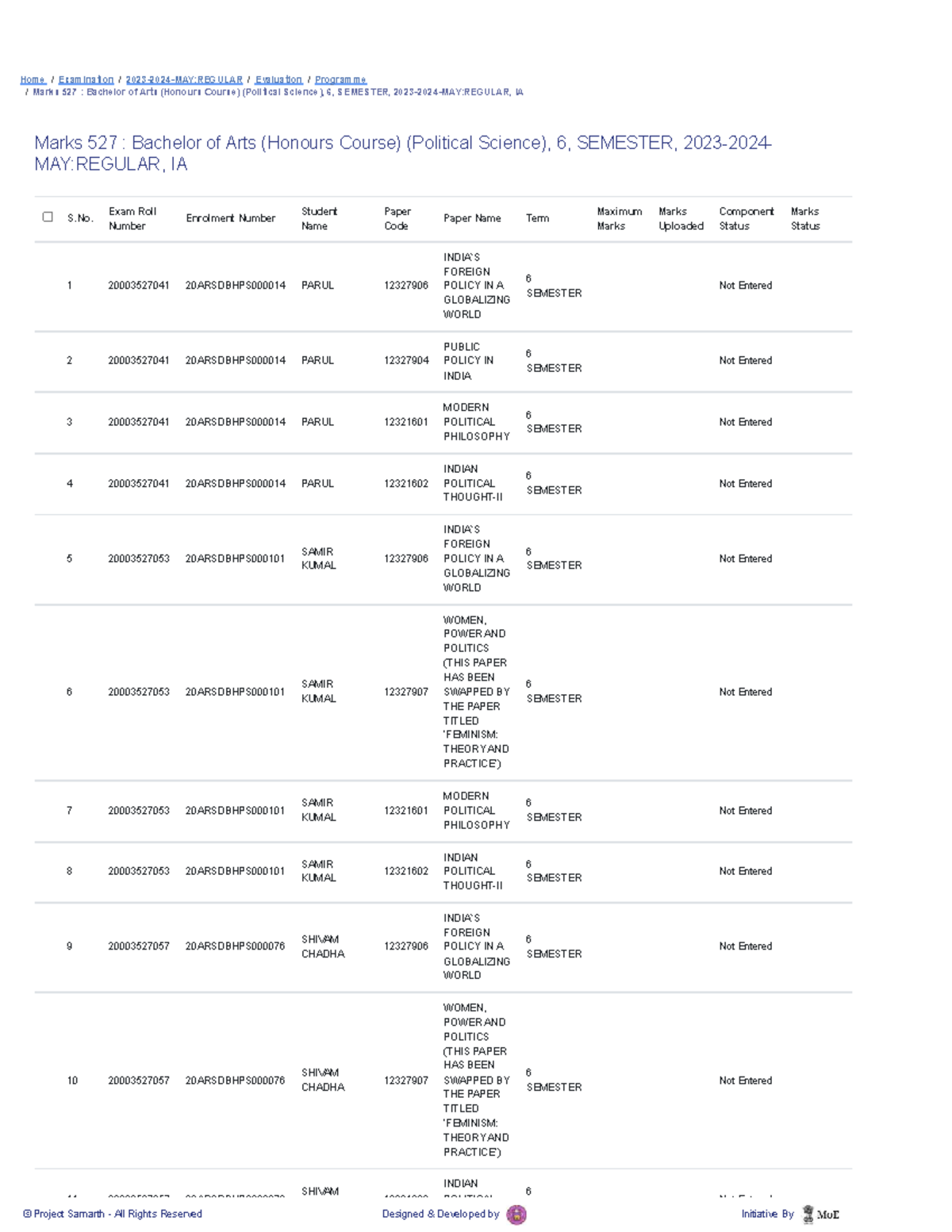 Internal - International assessments - Home/ Examination/ 2023-2024-MAY ...