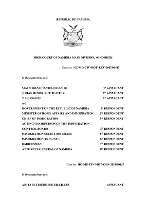 Case Van Wyk v Van Wyk (Divorce) - REPUBLIC OF NAMIBIA HIGH COURT OF ...