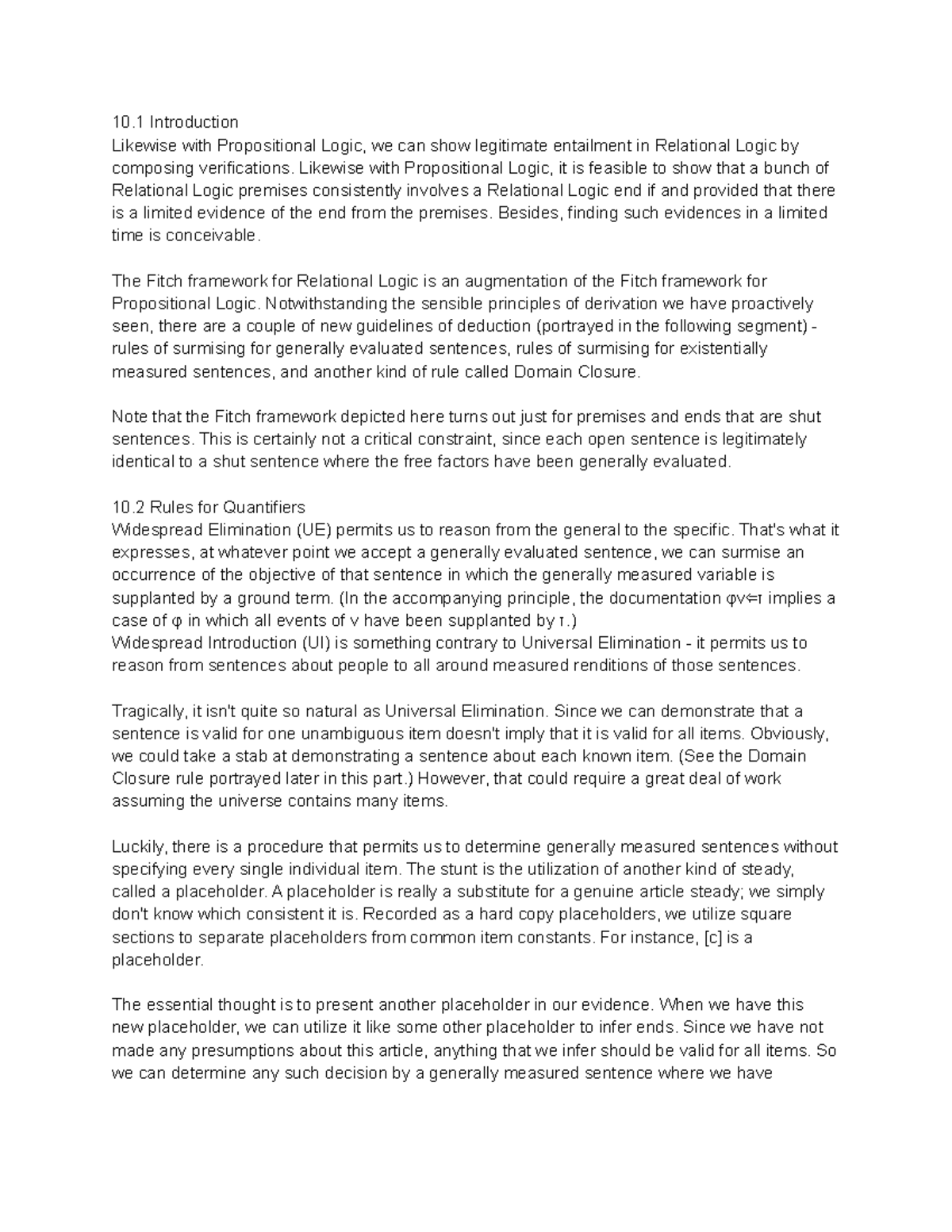 Intro to logic chpt 10-Fitch Proofs - 10 Introduction Likewise with ...