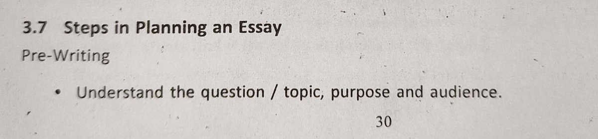 Steps in Planning an Essays - Writing for Academic - StuDocu