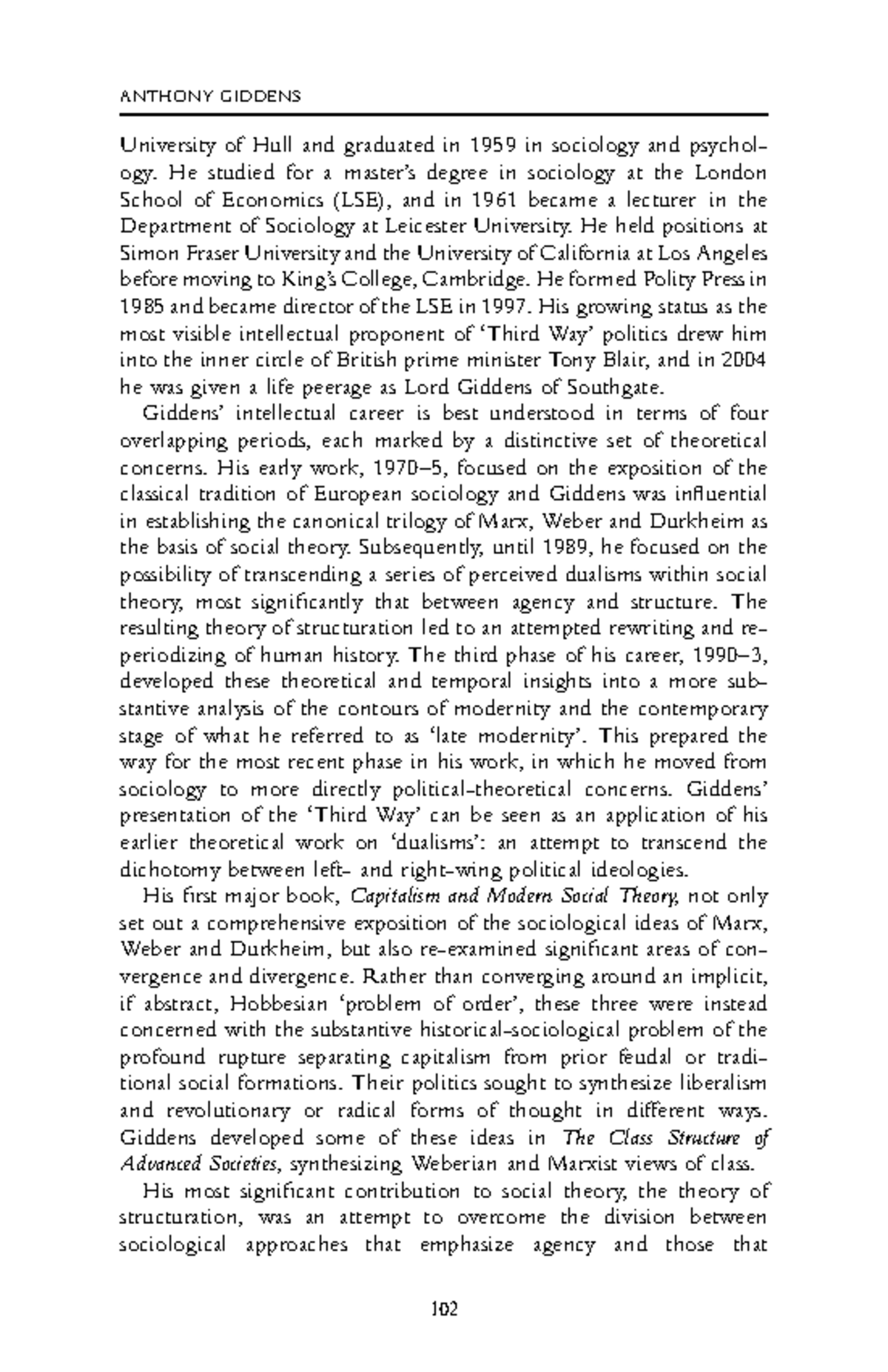 Fifty KEY Sociologists - THE Contemporary Theorists-14 - University of ...