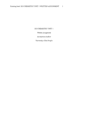 Written assignment 4 - CHEM 3212 - UoPeople - Studocu