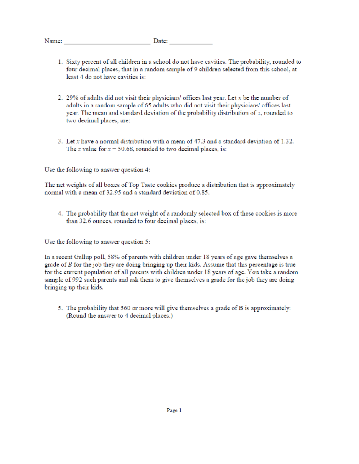 Review Test 1 - ......... - Intro to Biology - Studocu