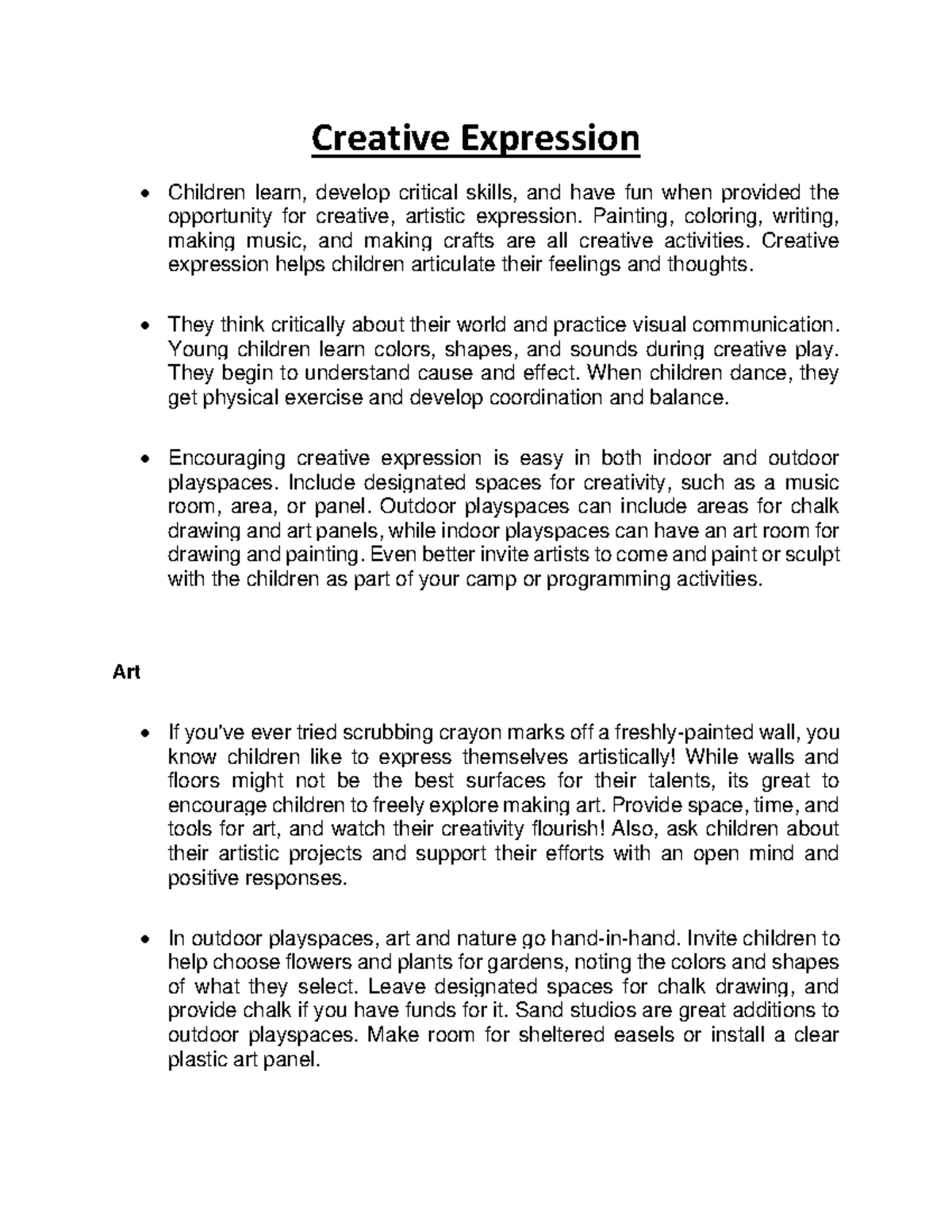 Creative Expression That is about FIne Arts - Creative Expression ...