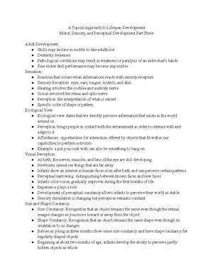 Emotional Development and Attachment - A Topical Approach to Life-Span ...