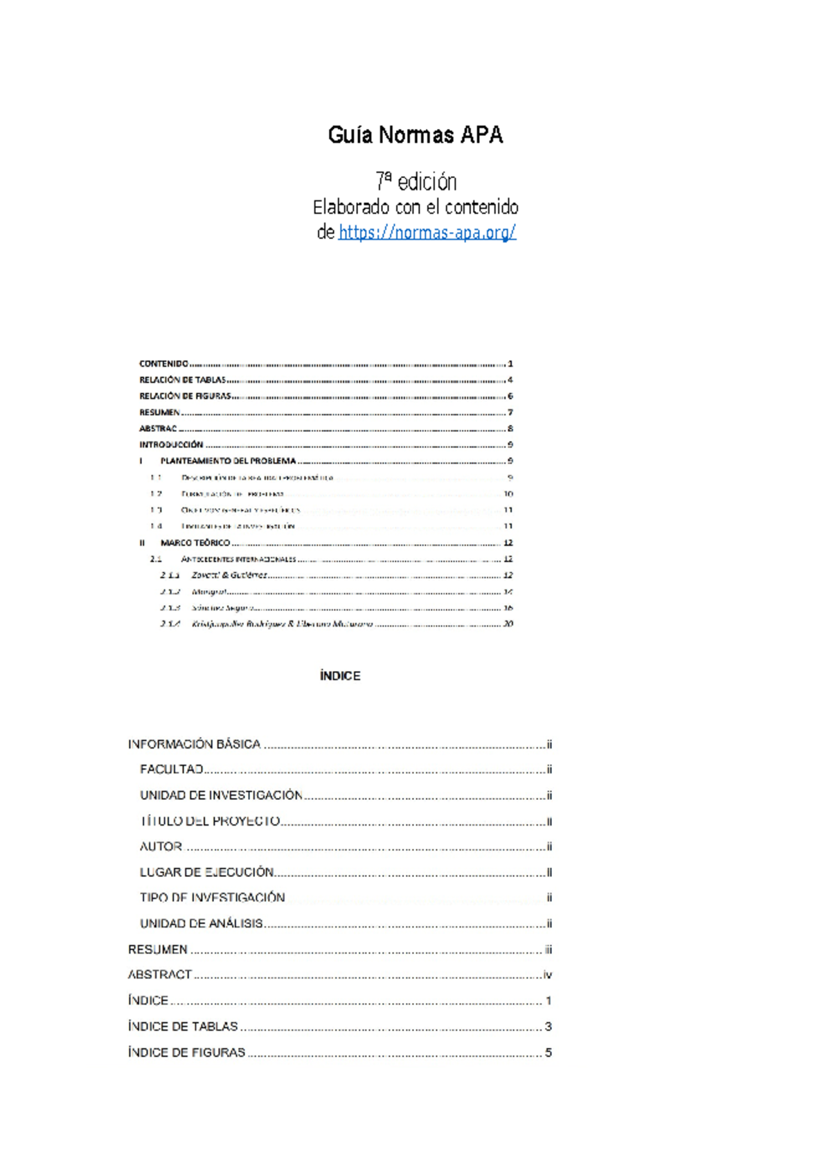 GUIA INFORMATIVA DEL APA 7 - Guía Normas APA 7ª edición Elaborado con ...