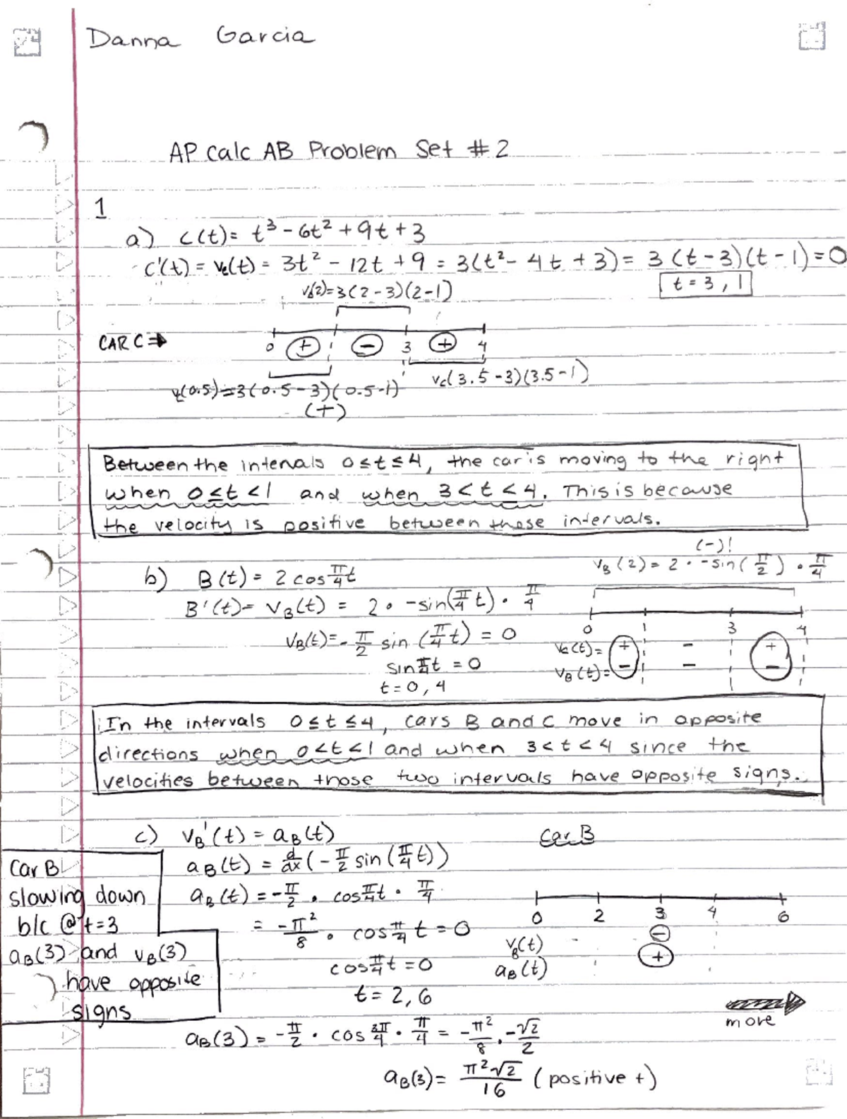 Problem Set #2 AP Calc - hi this is prob set - Studocu