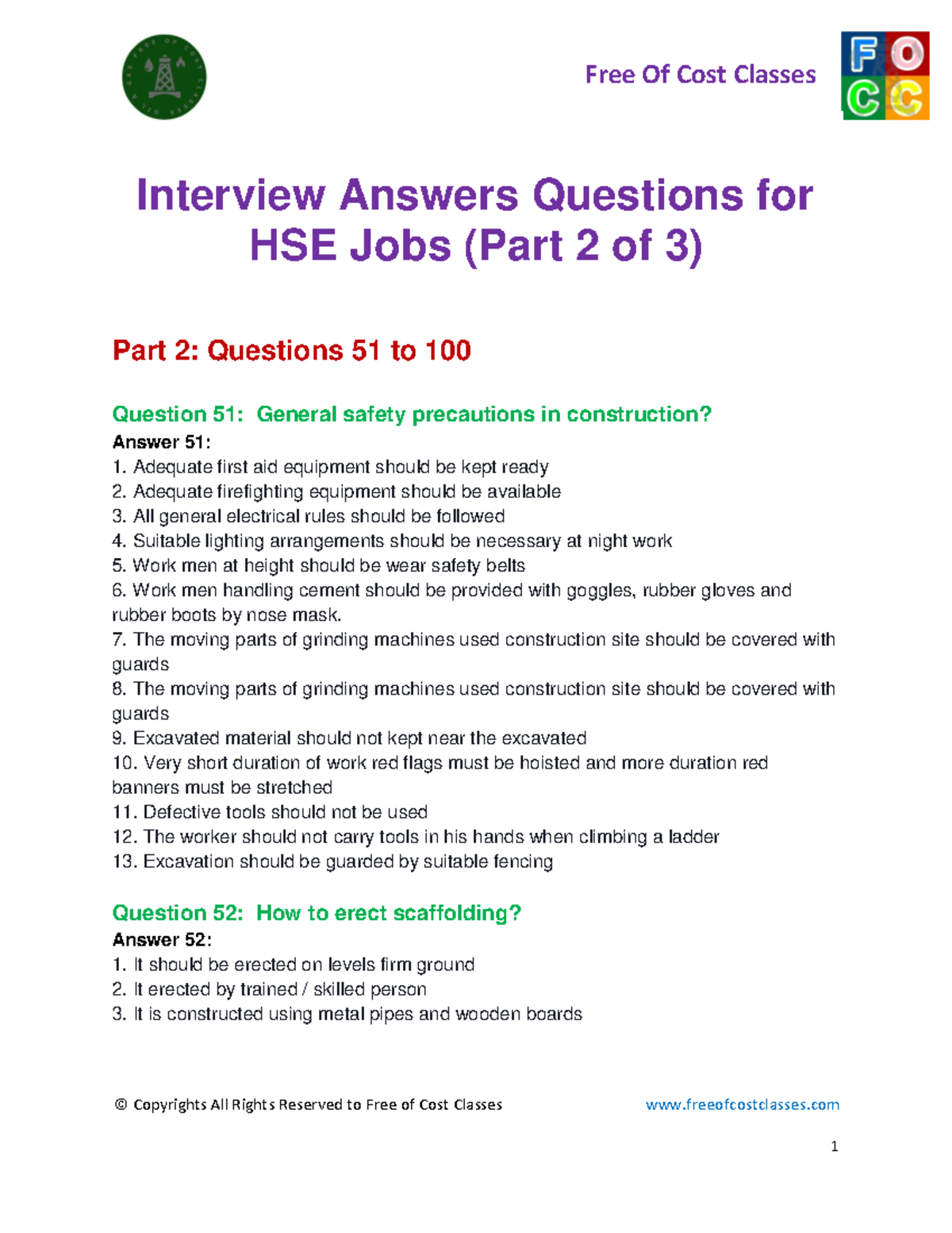 HSE interview 1627534817 - © Copyrights All Rights Reserved to Free of ...