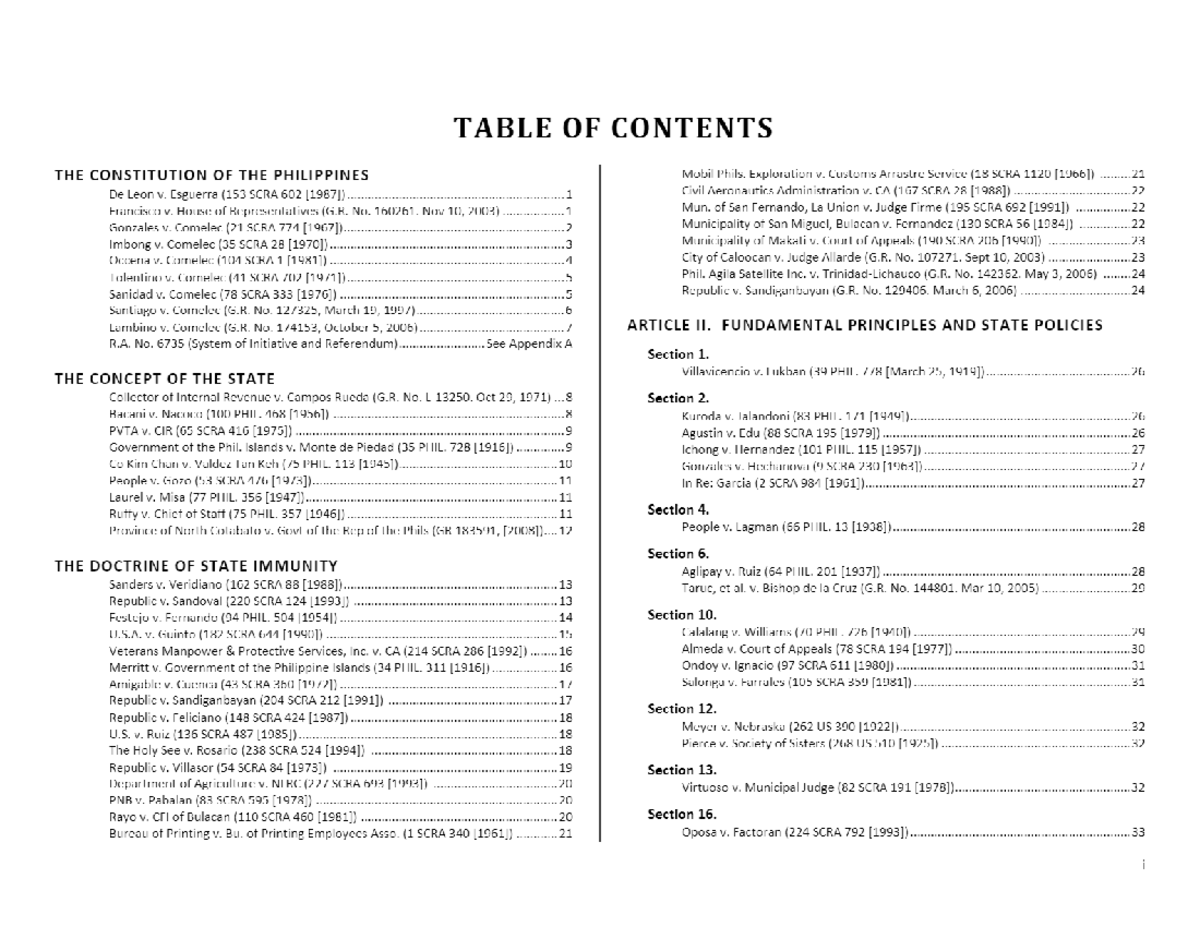 CASE Digests IN Constitutional LAW 2010 - Constitutional Law - Studocu