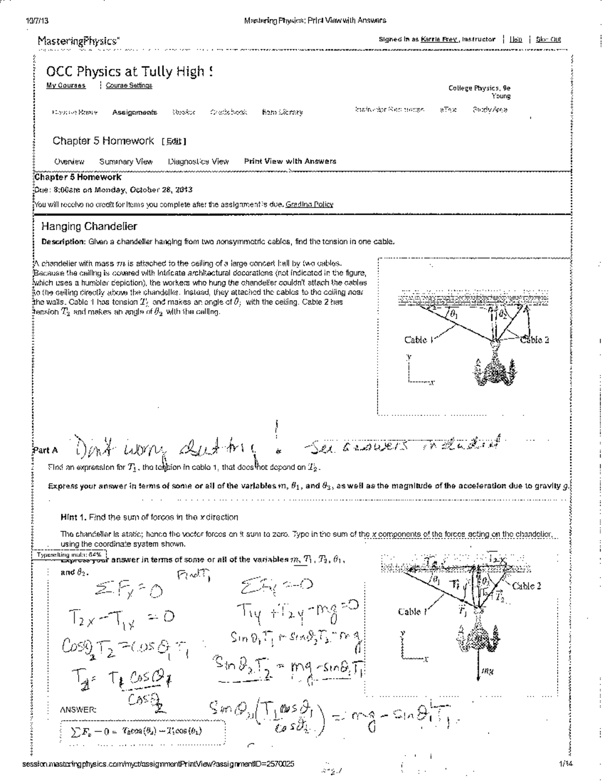 Chapter Five Answers - Mastering Physics: Print View with Answers MasteringPhysics Signed in as ...