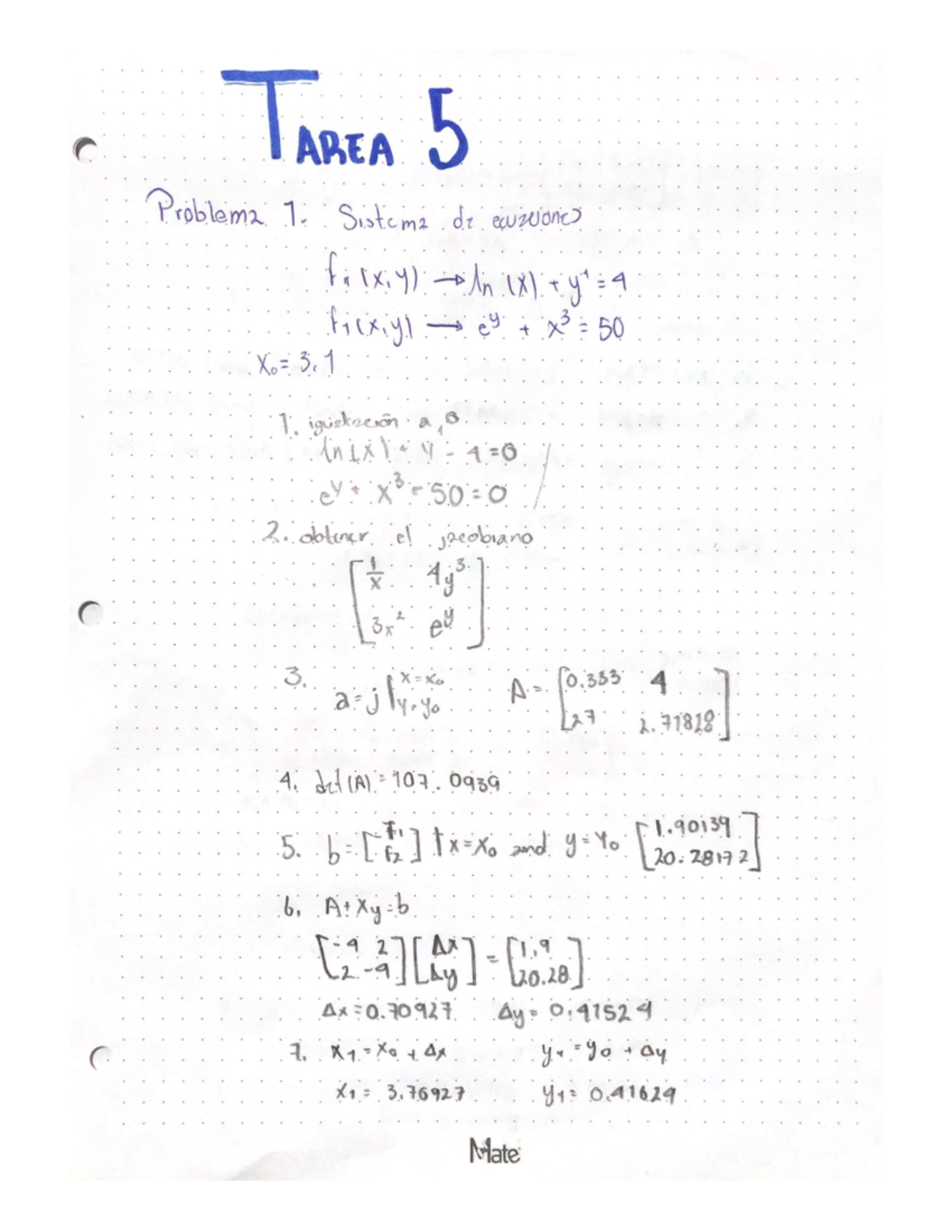 MULTIVARIABLE NEWTON RAPHSON - Metodos Numericos - Studocu