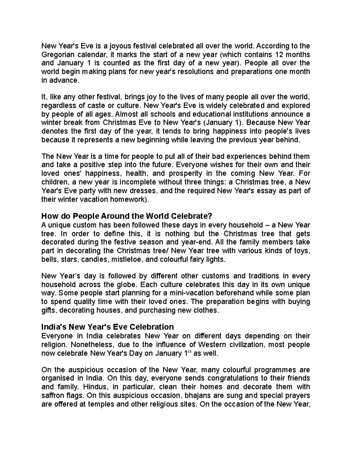 NEW YEAR - it will help you for this - New Year's Eve is a joyous ...