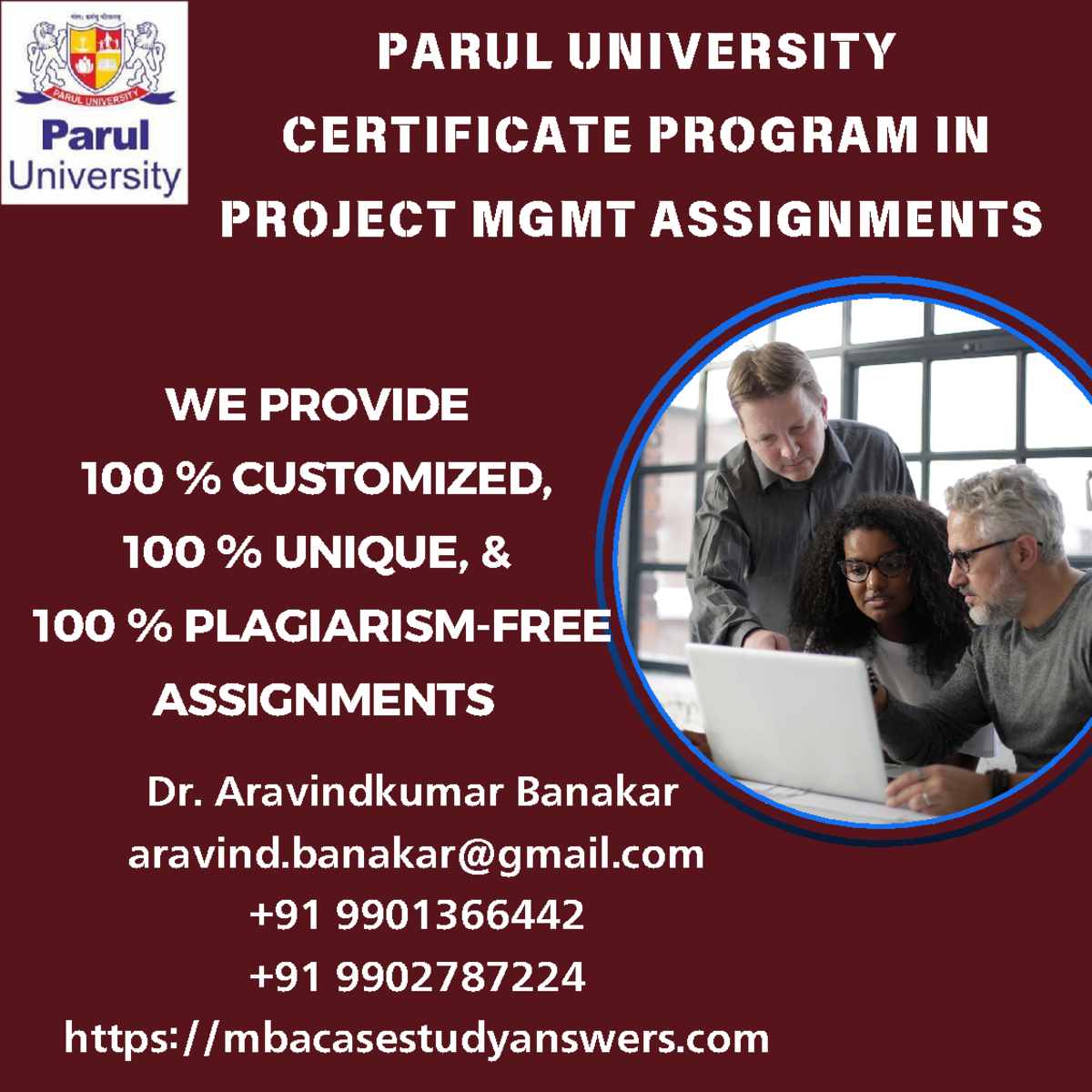 Parul University Certificate Program in Project Mgmt Assignments 14 ...