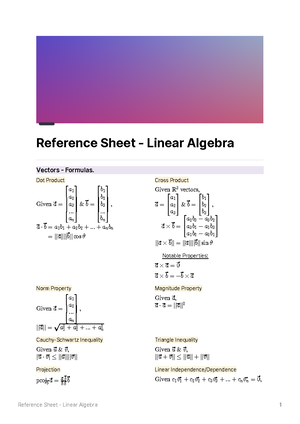 Linear assessment 2 - MATH1002 - Studocu
