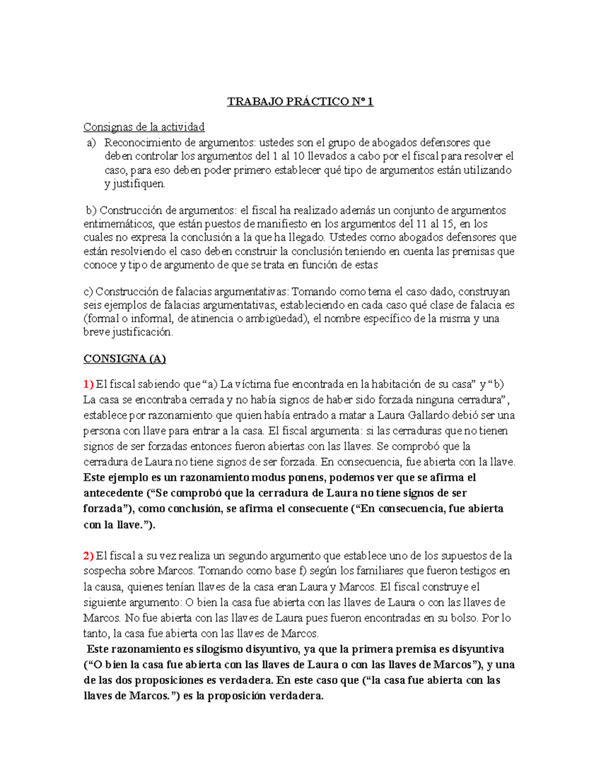 TP1 -T.A.J - trabajo practico n1 2022 - TRABAJO PRÁCTICO Nº 1 Consignas de la actividad a) - Studocu