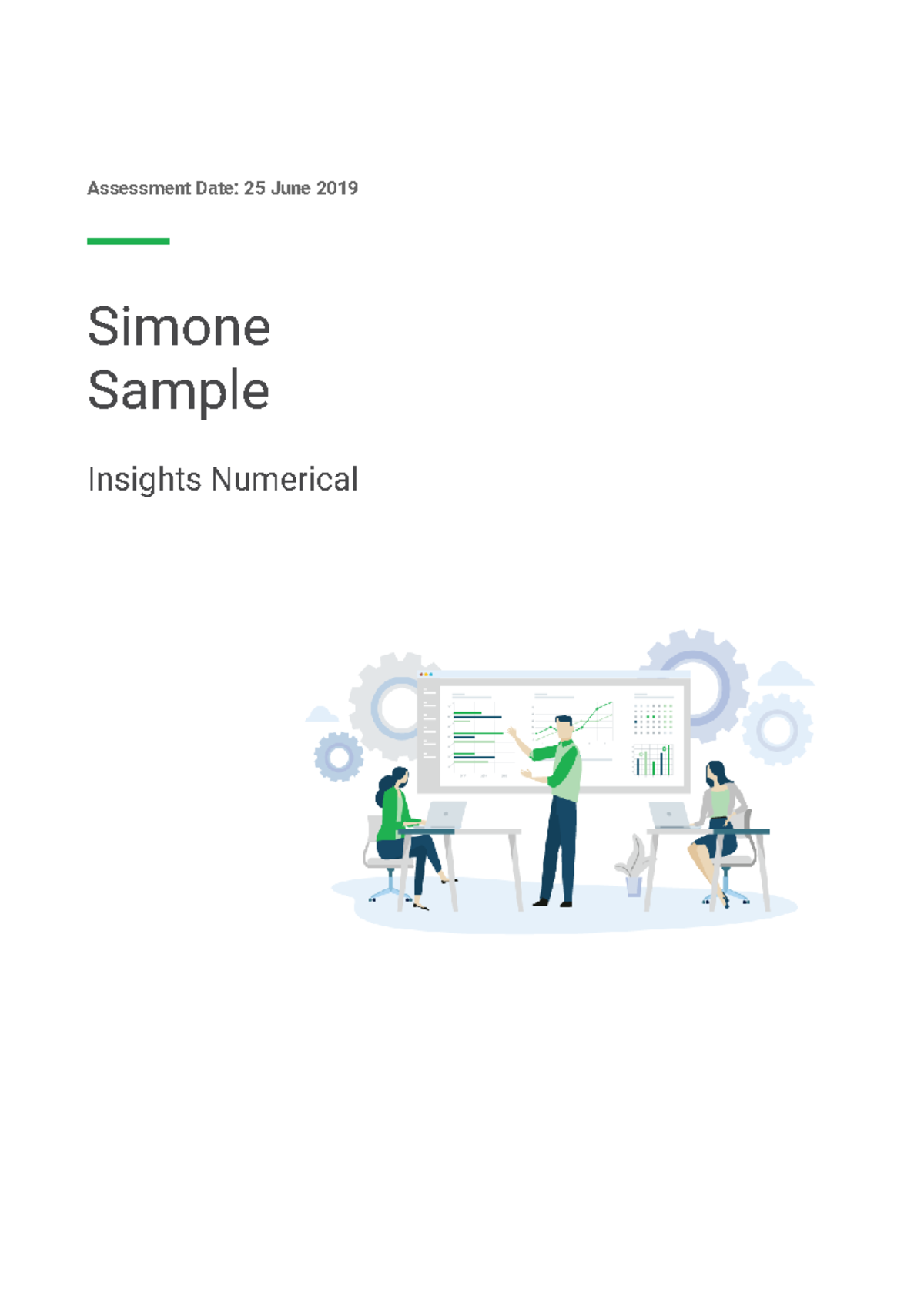 Sample report numerical reasoning - Assessment Date: 25 June 2019 ...