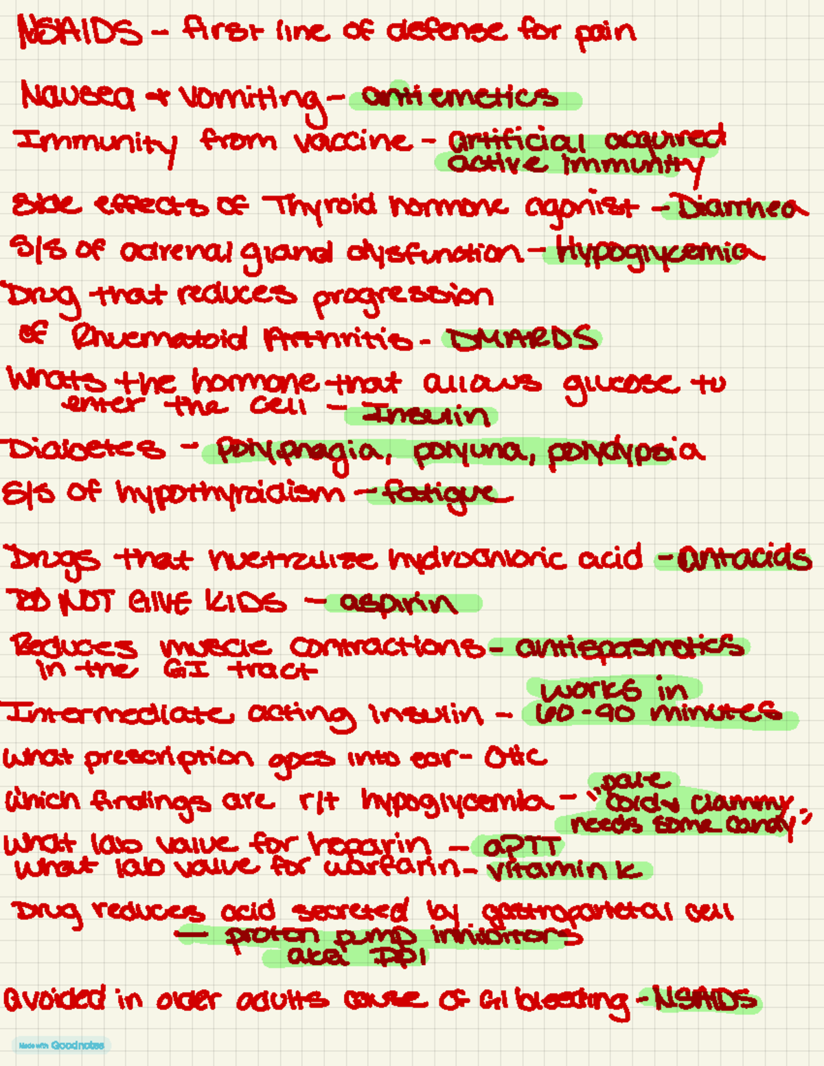 Pharm Exam 3 - Exam Review - NSAIDS - first line of defense for pain ...