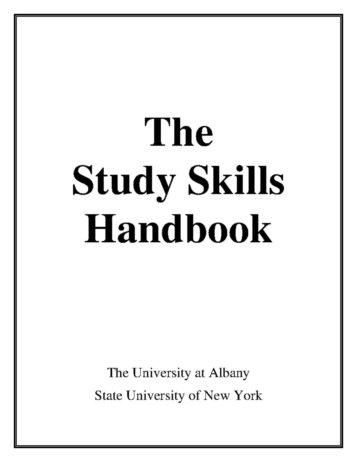 Studyskillshandbook - study skills - The Study Skills Handbook The ...