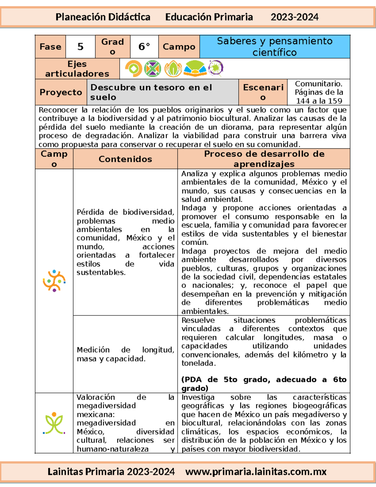6to Grado Junio - 03 Descubre un tesoro en el suelo (2023-2024) - Fase ...