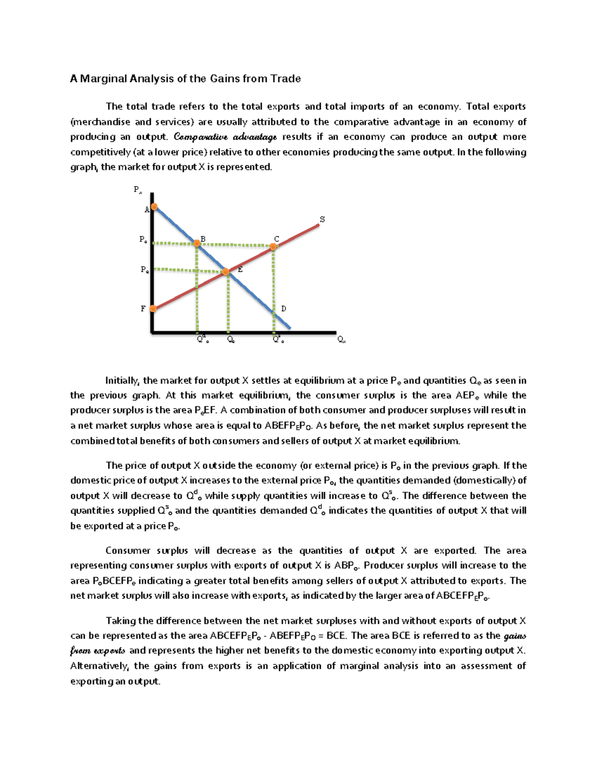 Fdnecon.gains from trade - A Marginal Analysis of the Gains from Trade ...