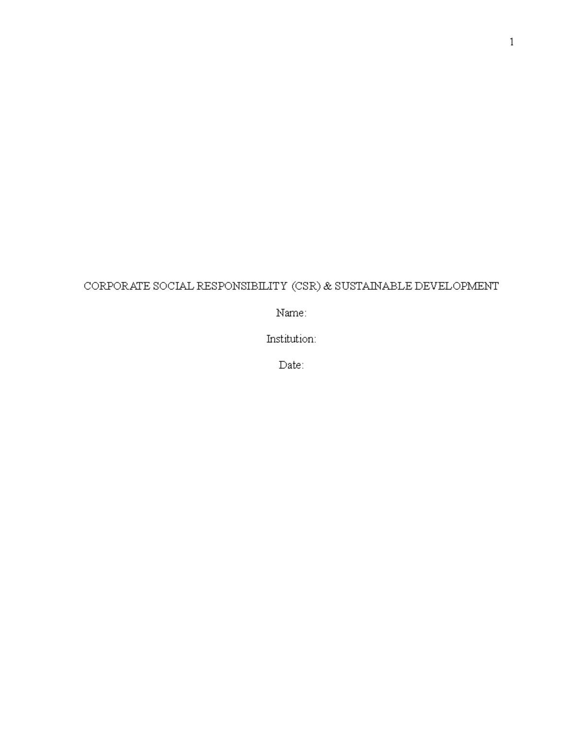 Corporate Social Responsibility - Tesla - CORPORATE SOCIAL ...