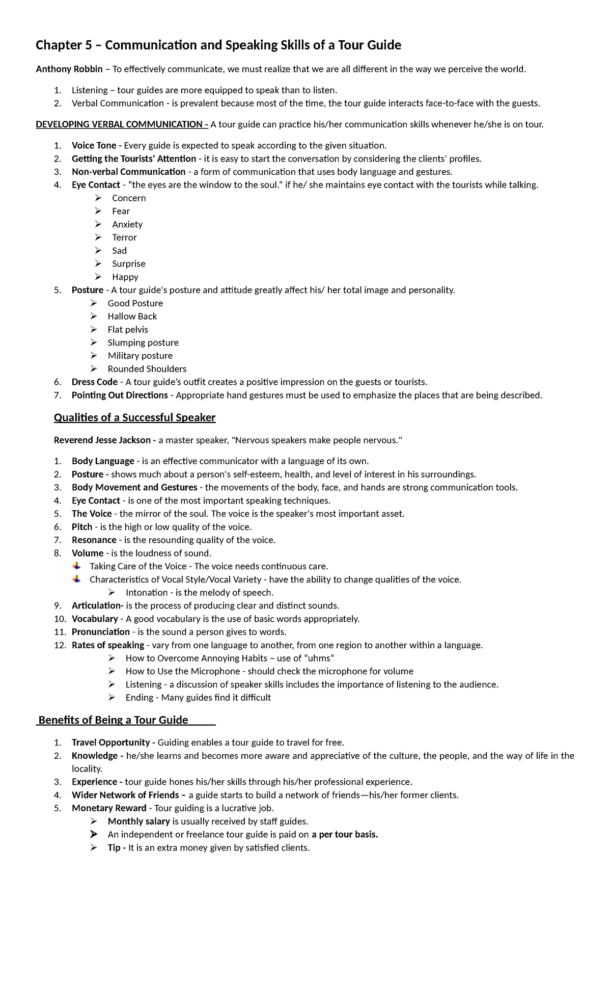 TMPE Finals Reviewer - Chapter 5 – Communication and Speaking Skills of ...