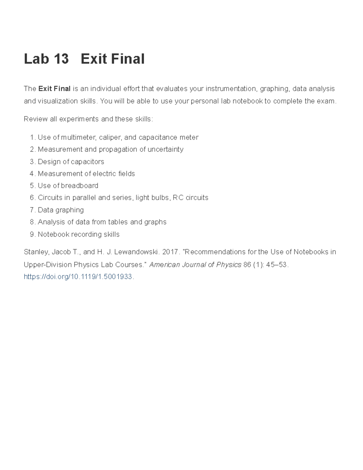 Lab 13 Exit Final PHYS 152 Laboratory Manual 2022 - Lab 13 Exit Final ...