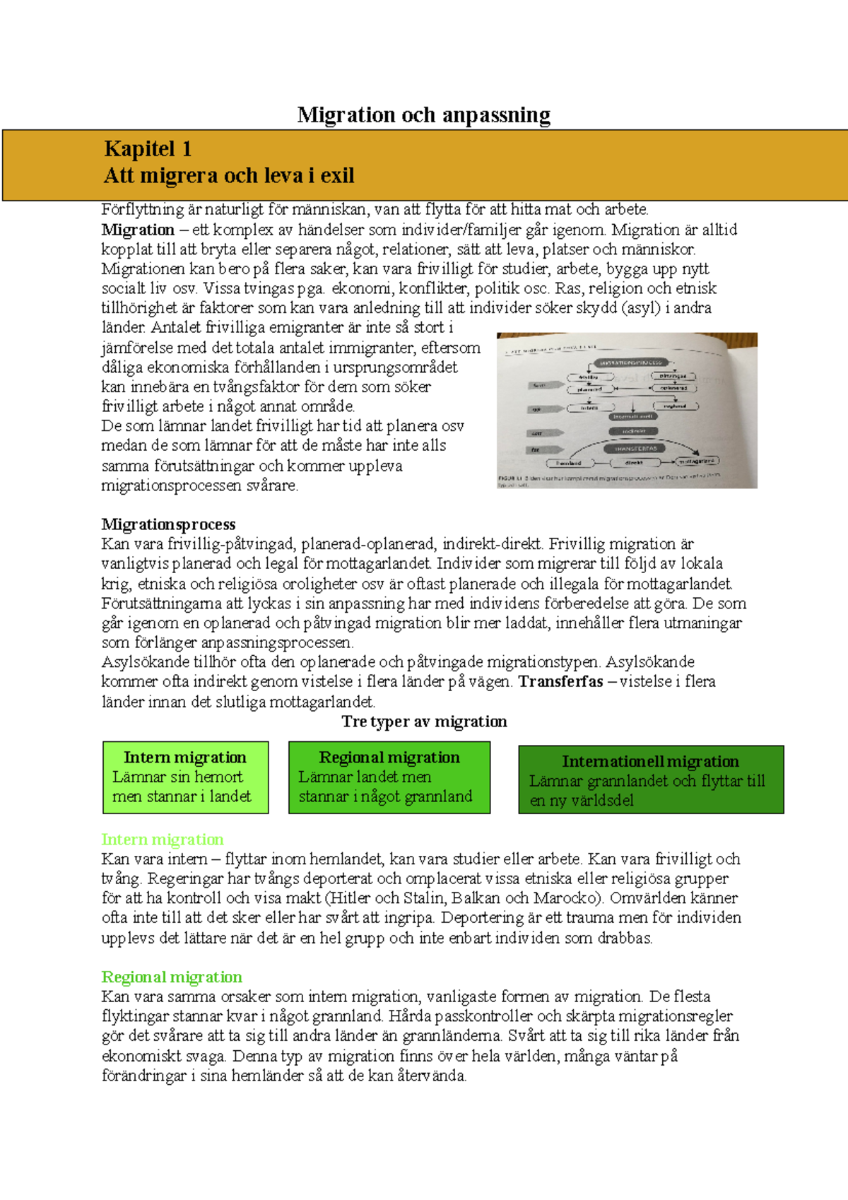 Migration och anpassning - Transnationell migration - Migration och ...