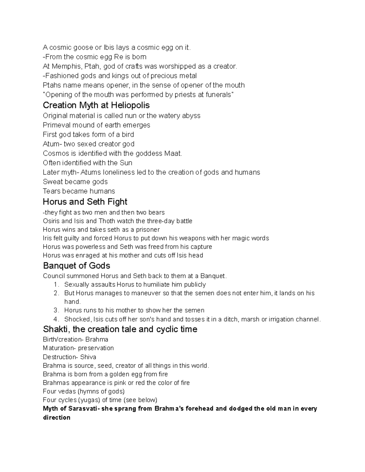 Mythologies of the world pt2 - A cosmic goose or Ibis lays a cosmic egg ...