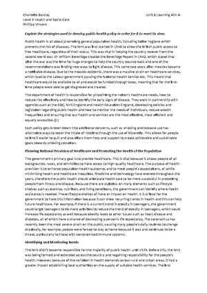 Unit 7 Assignment Learning Aim A - Unit 7 PRINCIPLES OF SAFE PRACTICE ...